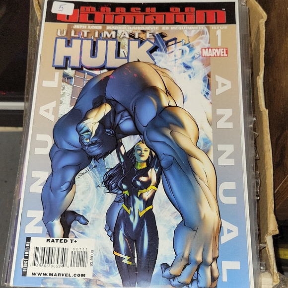 Marvel | Other | Marvel Ultimate Hulk Annual Comic With Blue And Black ...